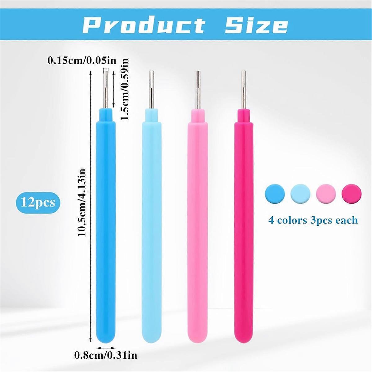 12 Pieces Paper Quilling Tools Slotted Kit Rolling Curling Quilling ...