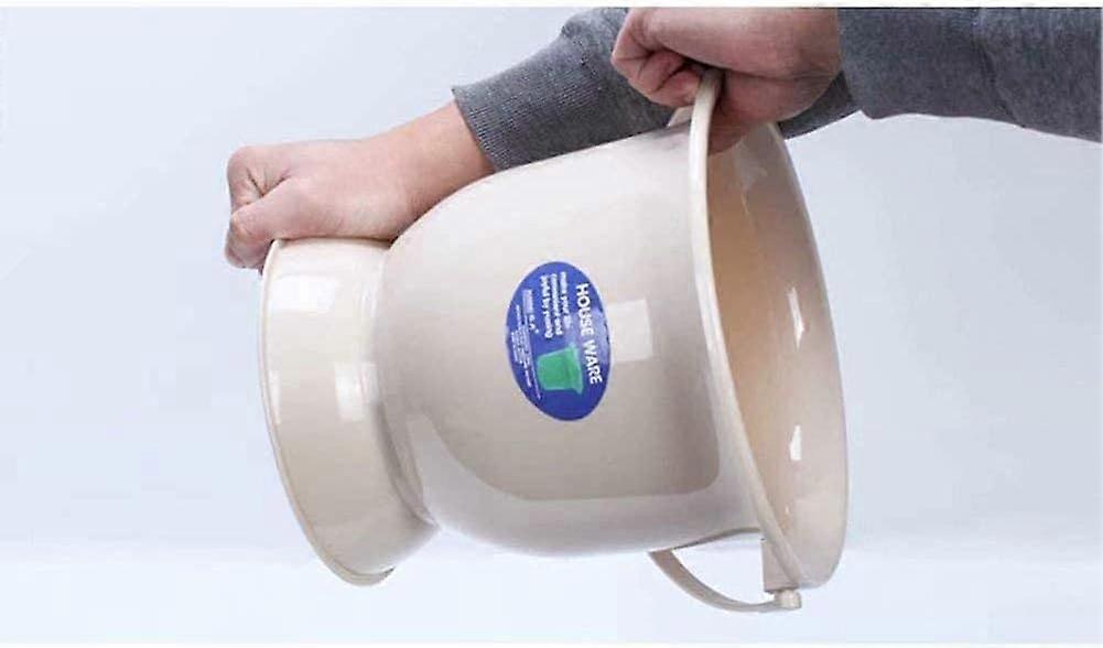 Urinals Spittoon Chamber Pot with Lid, Plastic Female Urinal Basin ...