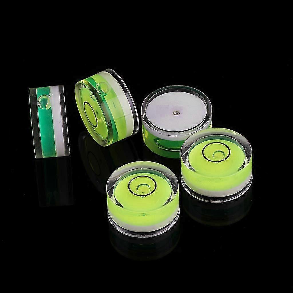 5 Pcs Small Round Bubble Spirit Level Mini Circular Bullseye Level ...