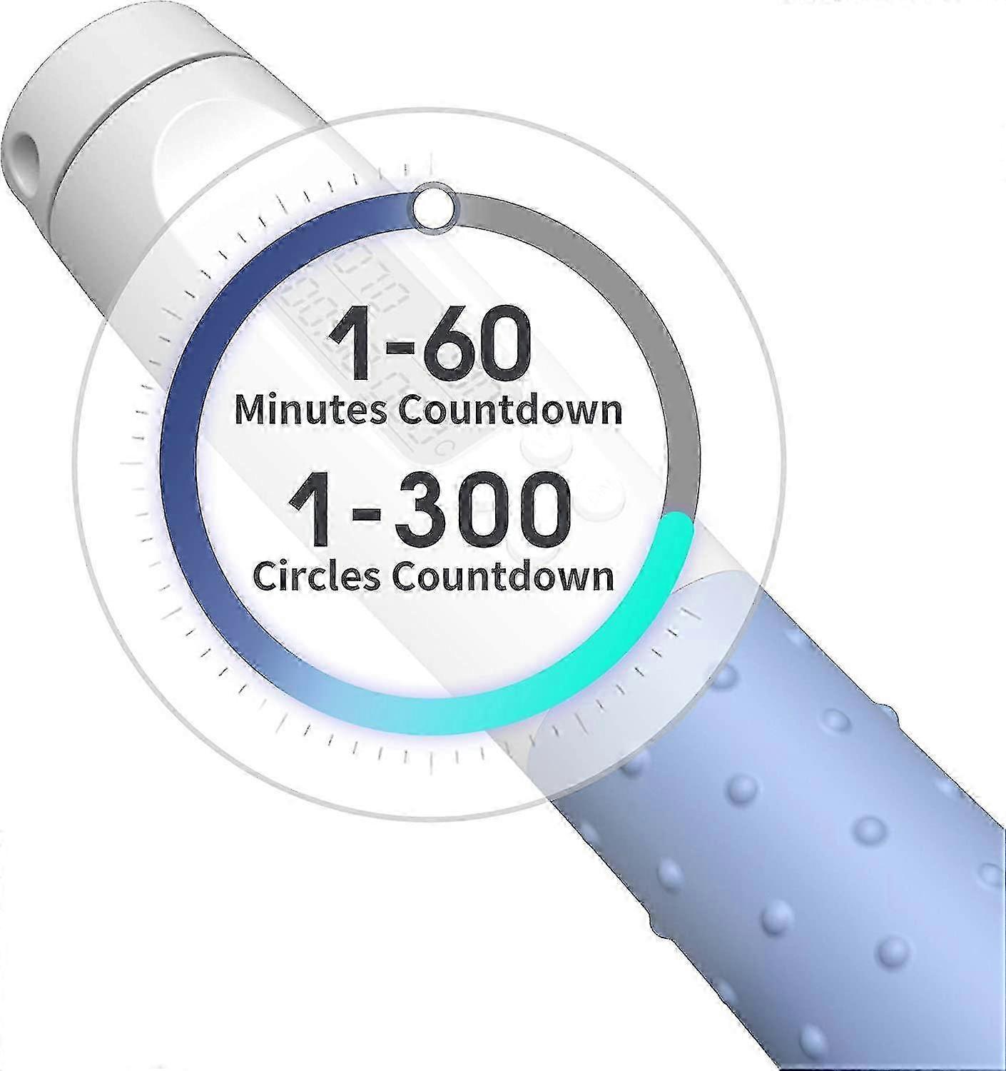 Skipping Rope, Digital Jump Rope Adjustable Weights/length Cordless ...