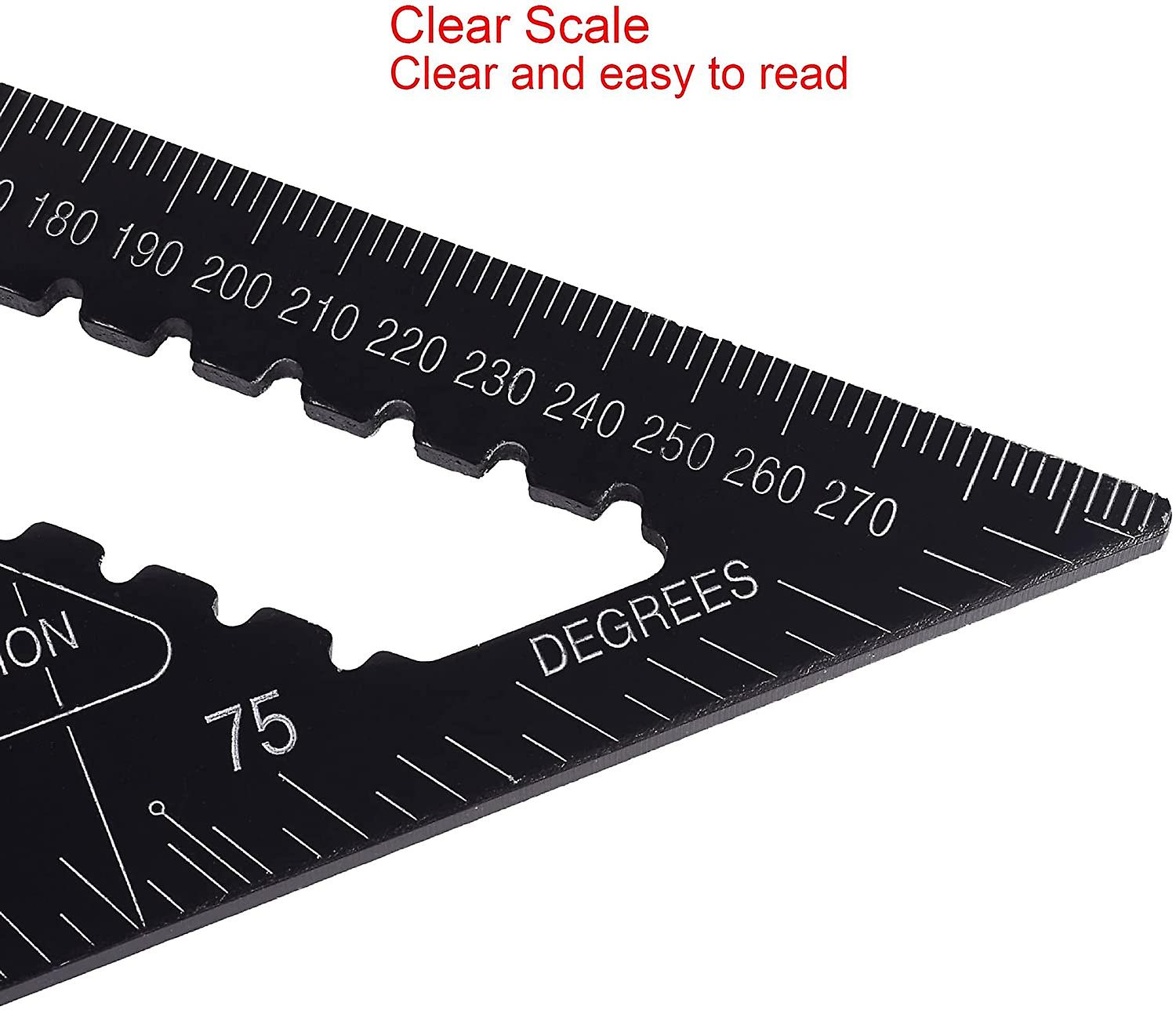 Multifunction Carpenter Square 18cm And 30cm, Metal Aluminum Triangle ...