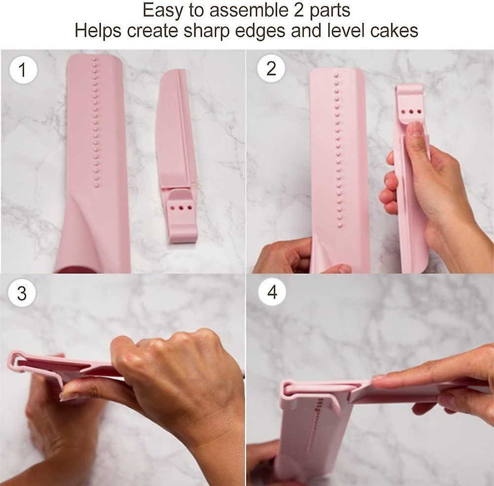 Cake Smoother, Adjustable Cake Spatulas Cake Scraper Fondant Smoothing ...