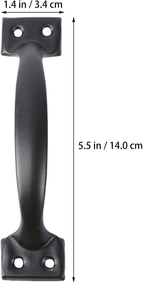 10pcs Black Barn Door Handles Wooden Fence Door Handles 6 Inch Vintage ...