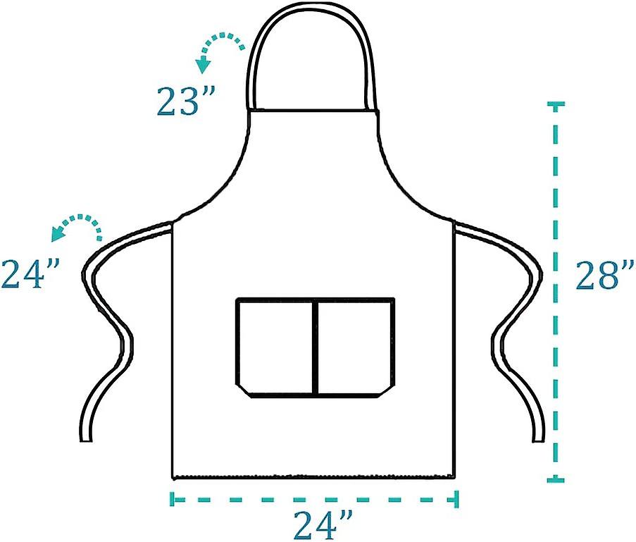 12 Pack Bib Forkle - Unisex Svart Forkle Bulk Med 2 Romslige Lommer ...