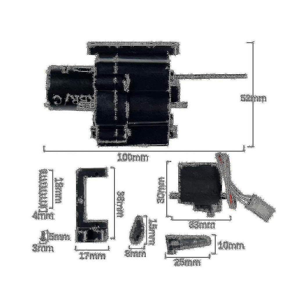 370 Motor 2 Speed Gearbox With Steel Gear For C14 C24 B14 B36 Mn D90 Mn ...