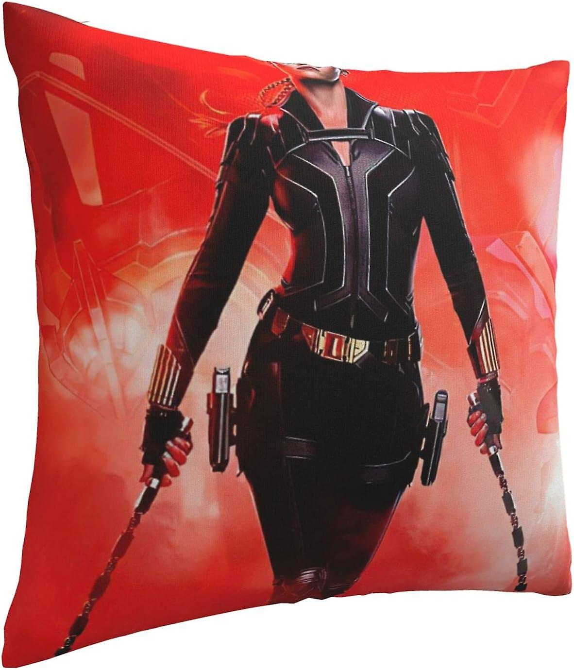 Blød og behagelig sort enke pudebetræk dekorativt firkantet kaste ...