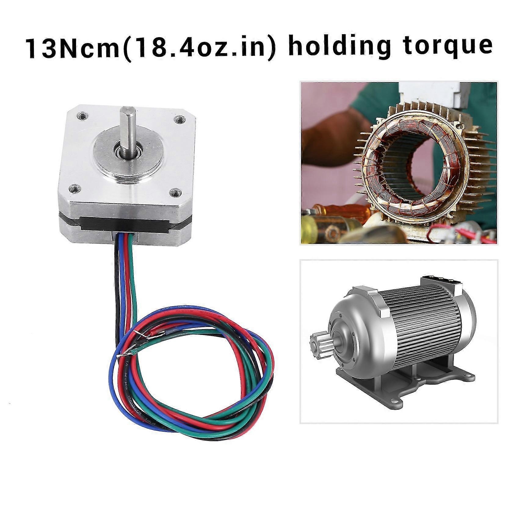 17Hs08-1004S 4-Lead Nema 17 Stepper Motor 20Mm 1A 13Ncm(18.4Oz.In) 42 ...