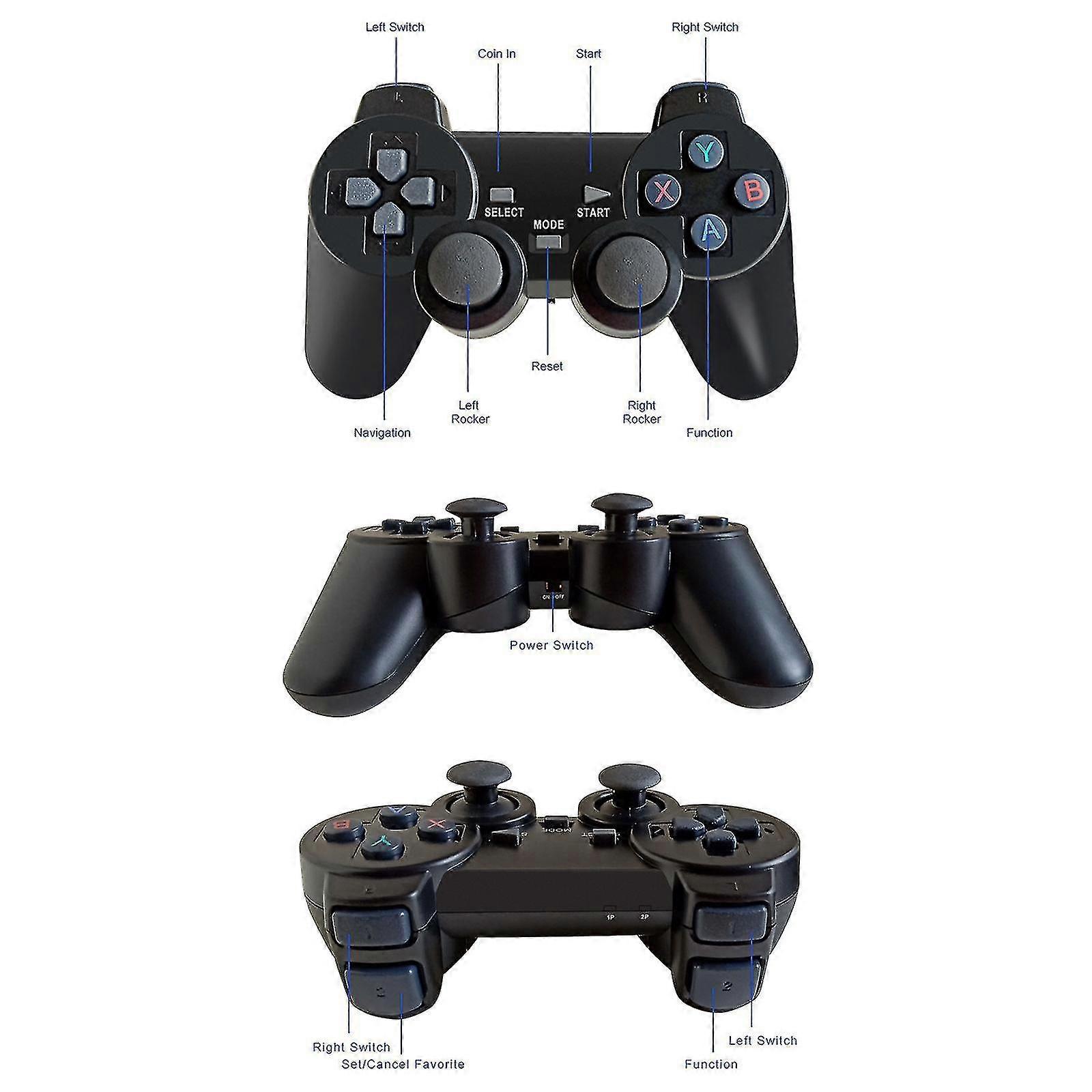 20000+ 4K HDMI TV Video Game Stick Retro Gaming Console w/ 2 Wireless ...