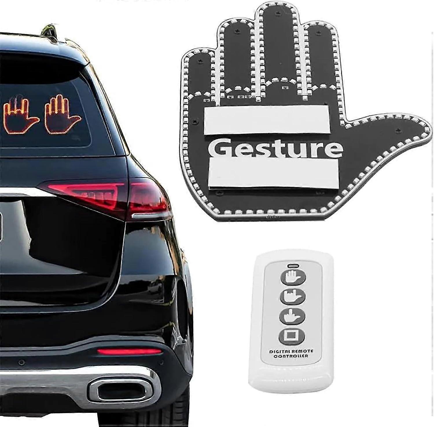 Hand Gesture Light for Car, 2024 New Gesture Finger Light with Remote ...