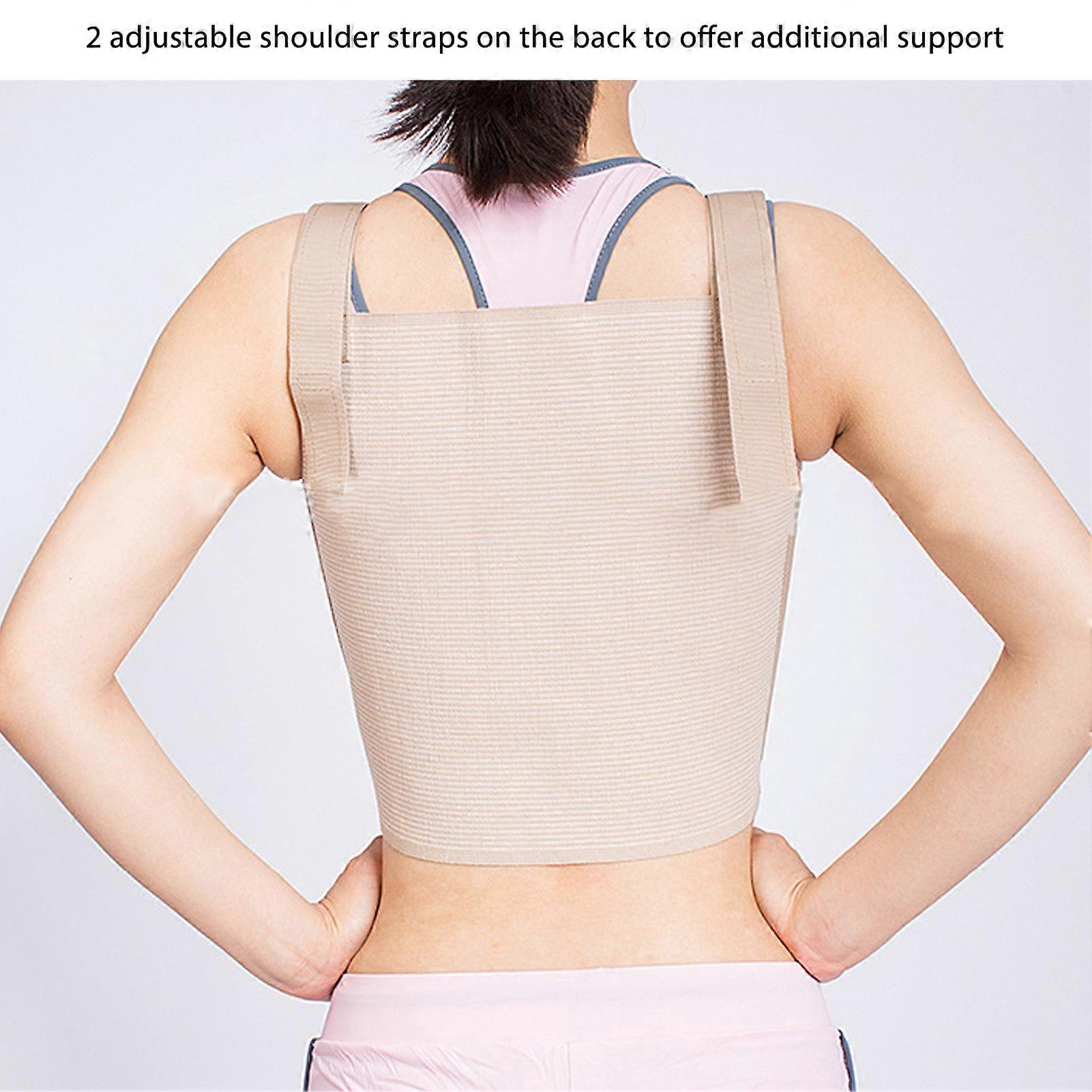 Chest Support Brace Widen Fixation Adhesive Adjustable Shoulder Strap ...