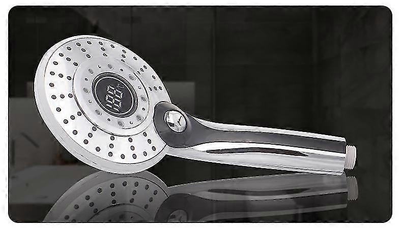 LED Shower Head, 3 Colors LED Shower Head Temperature Control Hand ...