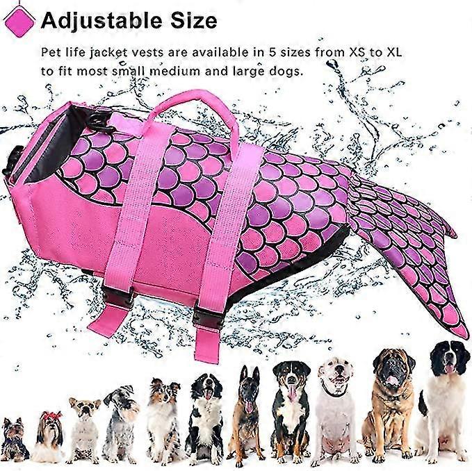 Hund Redningsvest Bærbar Hund Ripstop Svømmejakke Vest, Justerbare ...