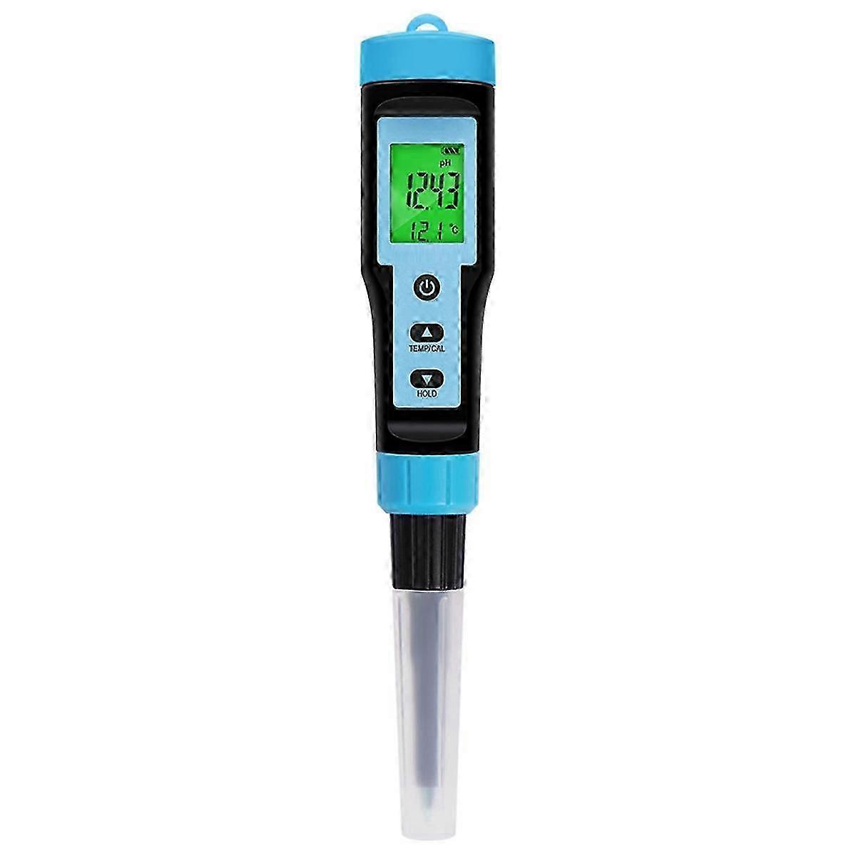 Food PH Meter 0.00-14.00PH High Accuracy Temp PH Tester Sensor Acidity ...