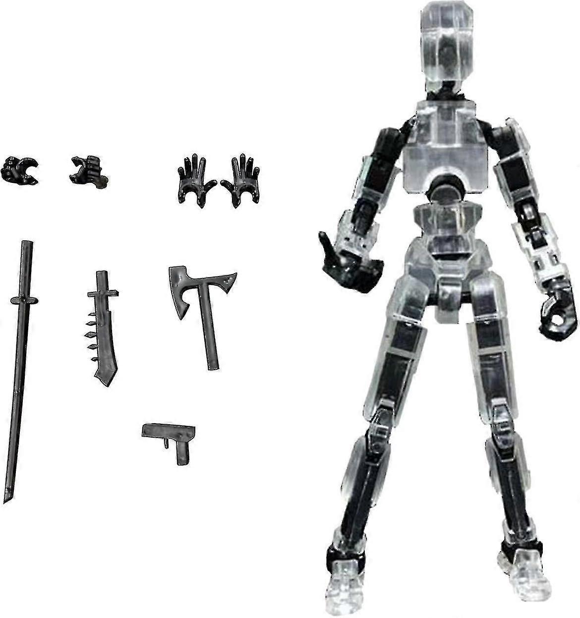 T13 Action Figure, Titan 13 Action Figure with 4 Types of Weapons and 3 ...