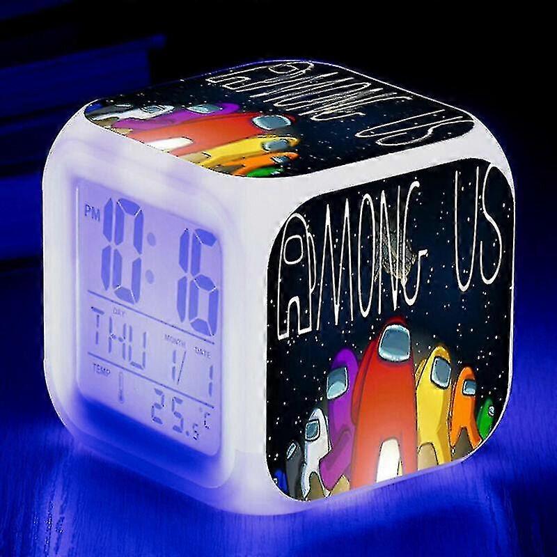 Imposter Alarm Clock Digital Colour Giftgame Night Kids | Fruugo UK