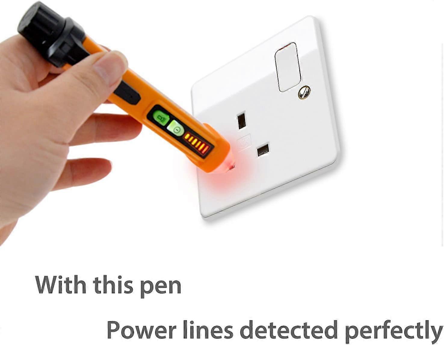 Electrical Tester, 12-1000V Non-Contact Voltage Detector, Phase/Neutral ...