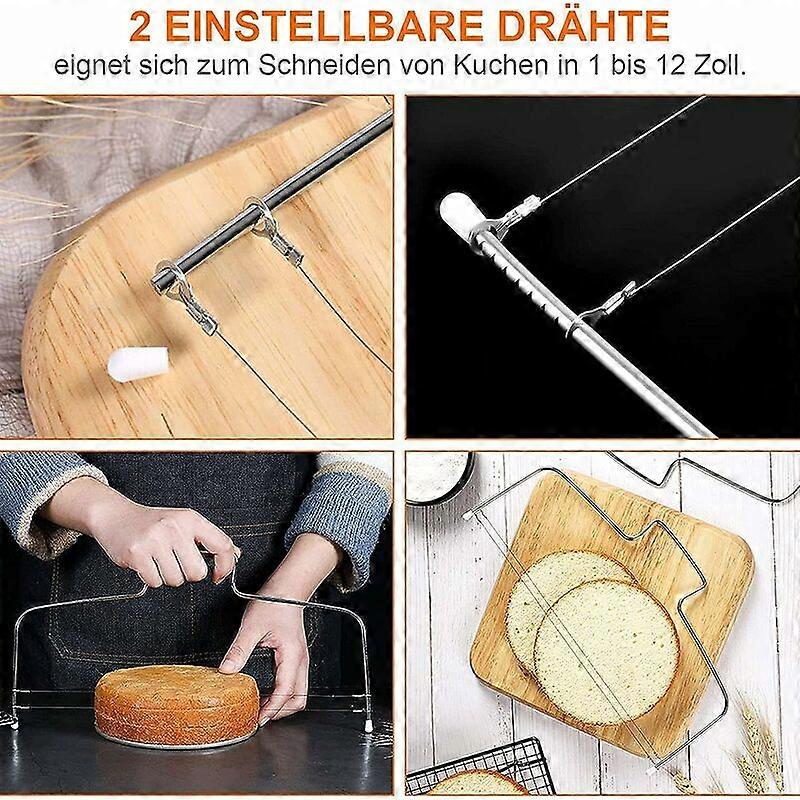 Cake Divider Cake Cutting Wire Triomphe 2 Pieces Cake Slicing Cutter ...