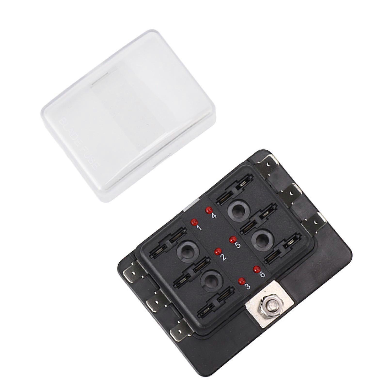 DC32V Car Fuse Box ATC ATO Waterproof Blade Fuse Block with LED ...