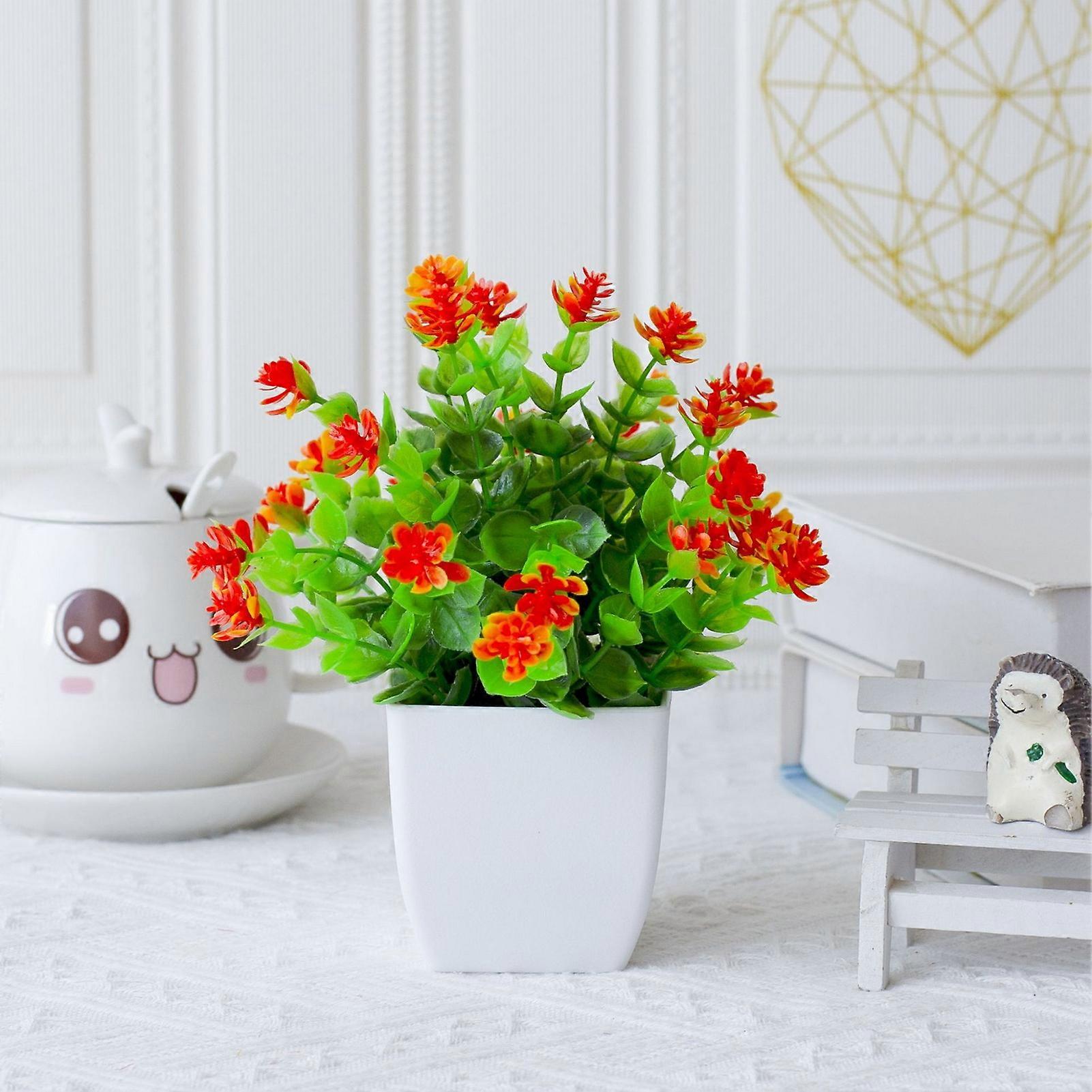 Simulated Bonsai Realistic Fake Potted Plant Artificial Eucalyptus ...