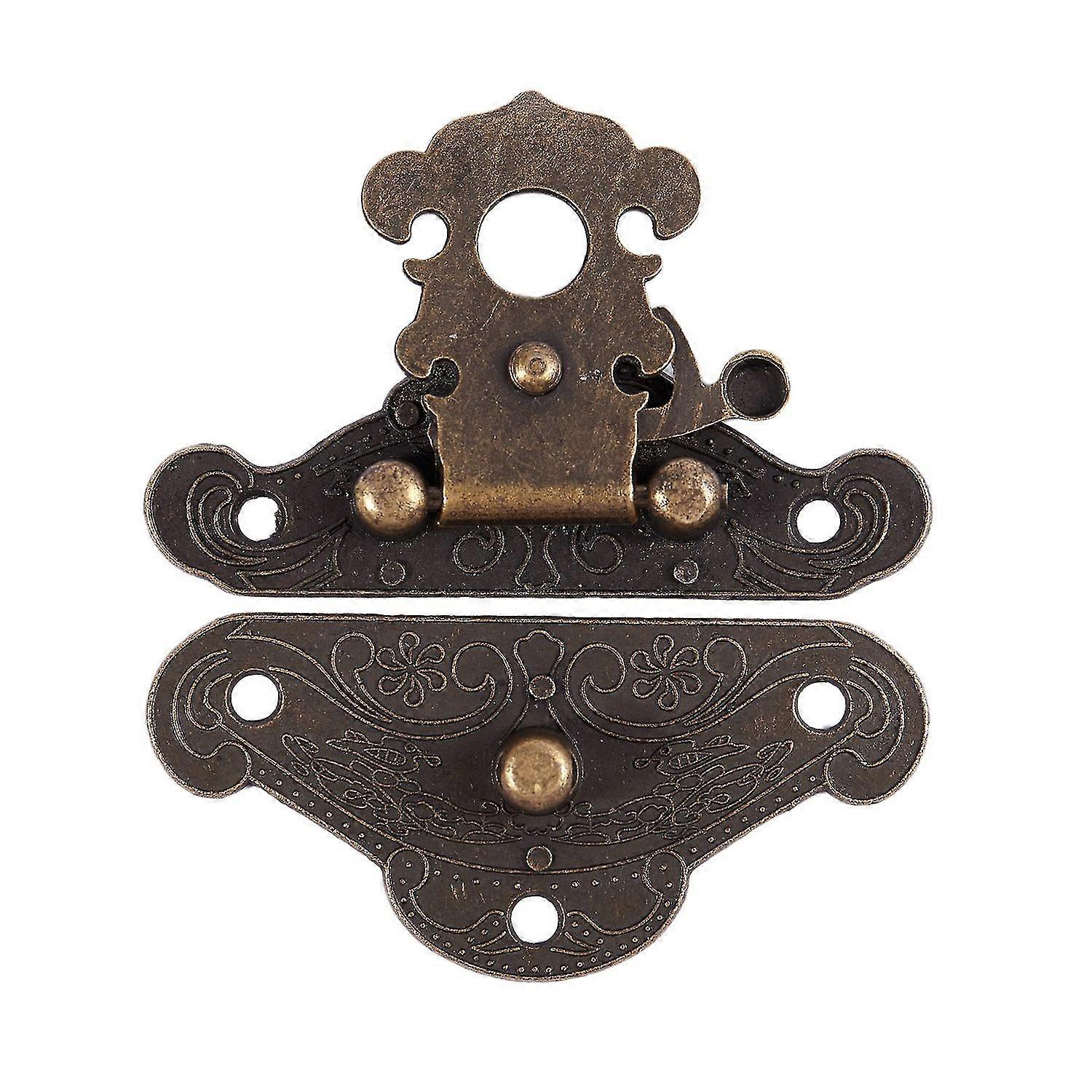 Antique Retro Vintage Decorative Latch Wooden Jewelry Box Hasp Pad ...
