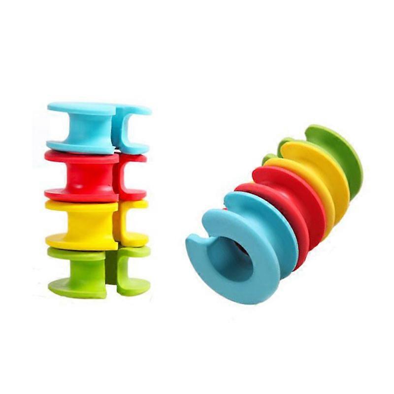 Promotional sales 12pcs Silicone Clothes Hanger Fixed Hook Windproof ...