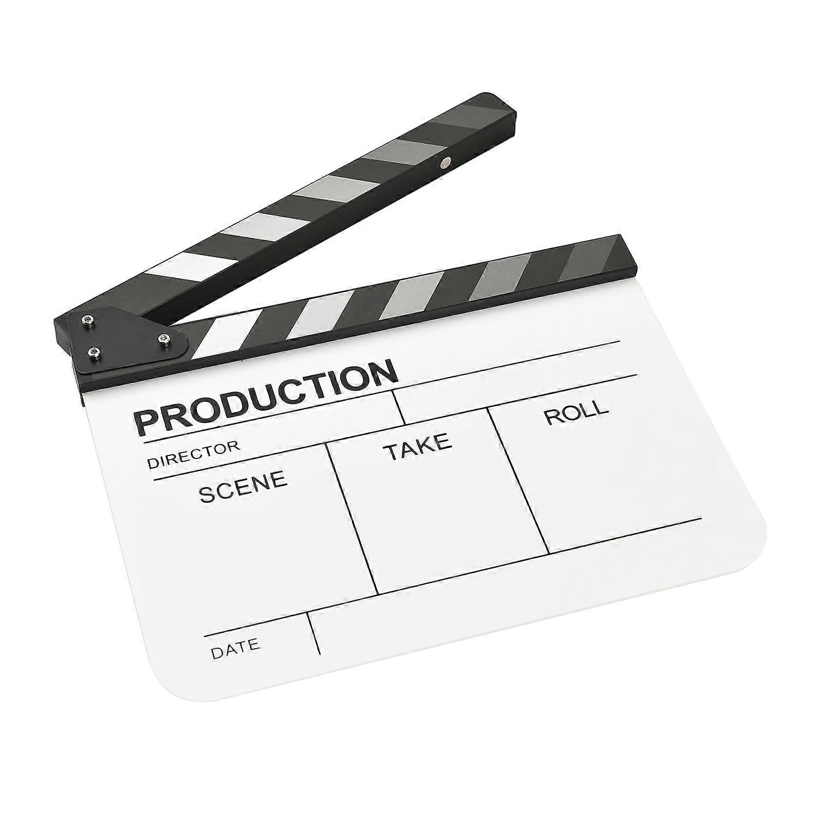 Acrylic Clapperboard Film Clapboard Movie Director's Slate Cut Action ...