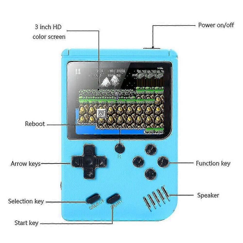 Gameboy Built-in 500 Classic Tv Game Retro Video Game Console Handler ...