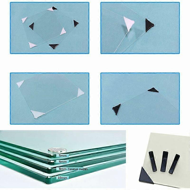 6mm Black Corner Protectors for Glass, Mirrors, and Tiles, 20PCS ...