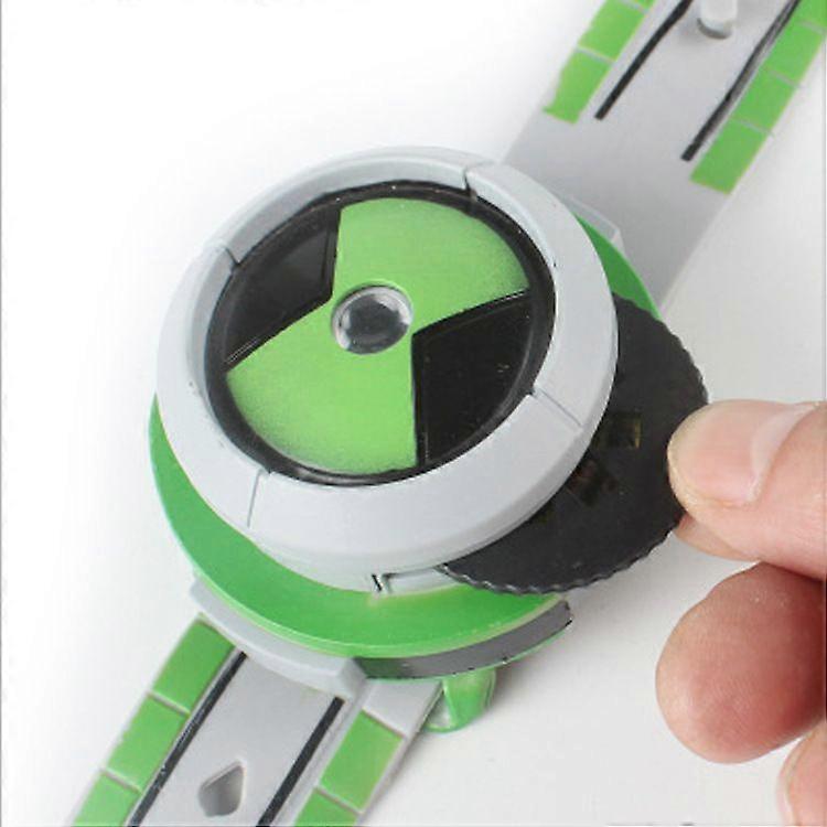 Kids Ben 10 Omnitrix Projector Watch 16 Character Images Wristwatch Toy ...