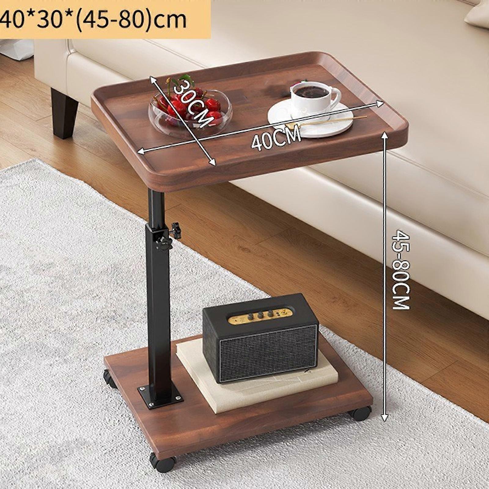 Flexible wood Couch Table Height adjustment & Movable Table Modern ...