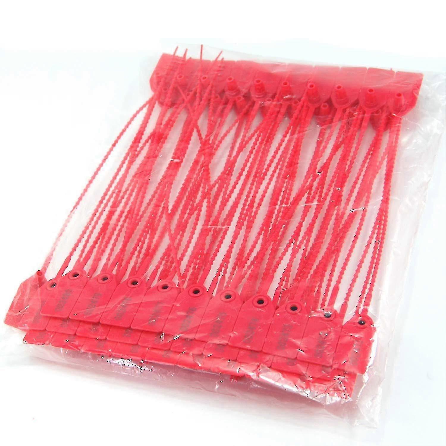 100 Plastic Tamper Seals, Zip Ties For Fire Extinguishers Pull Tite ...