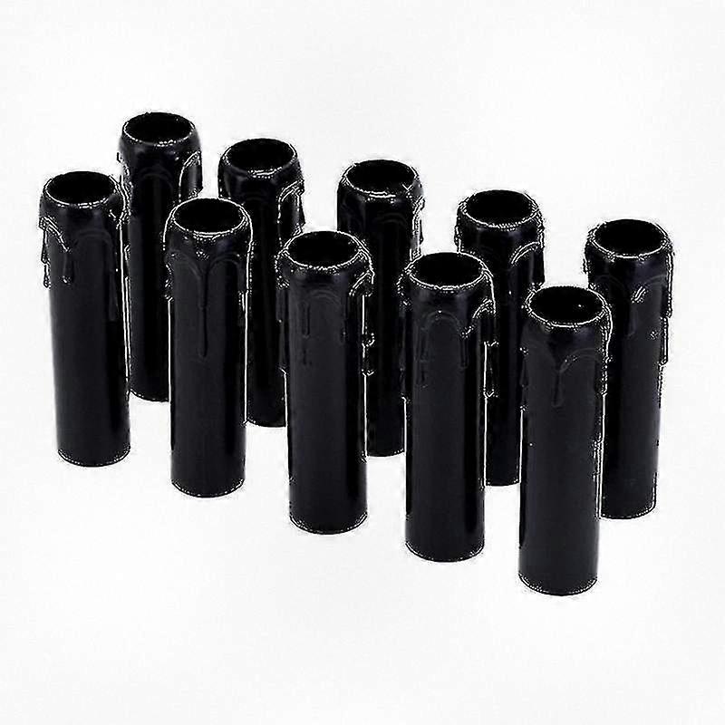 Set of 10 Retro Candle Drip Protectors, 30x100mm Tubes for Chandelier ...