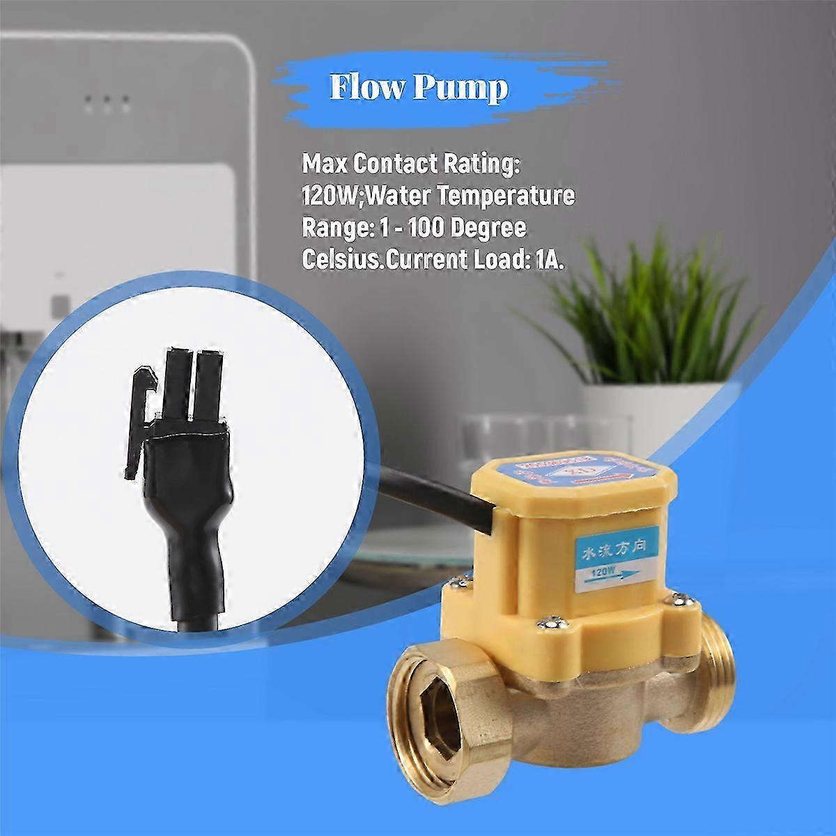 26mm 3/4" PT Thread Connector 120W Pump Water Flow Sensor Switch ...