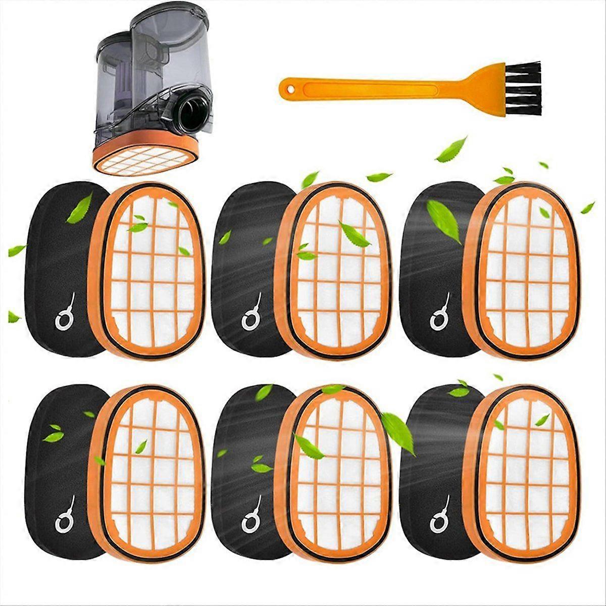 Pack of 6 Filters for Philips SpeedPro Max Aqua Battery Vacuum Cleaner ...