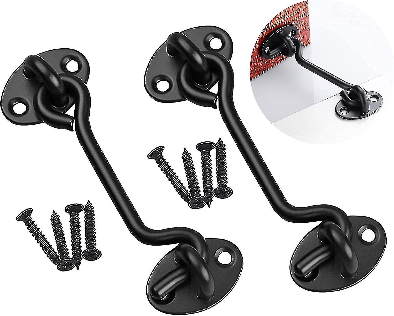 Hook And Eye Latch Door Latch, 2 Pcs Stainless Steel | Fruugo UK