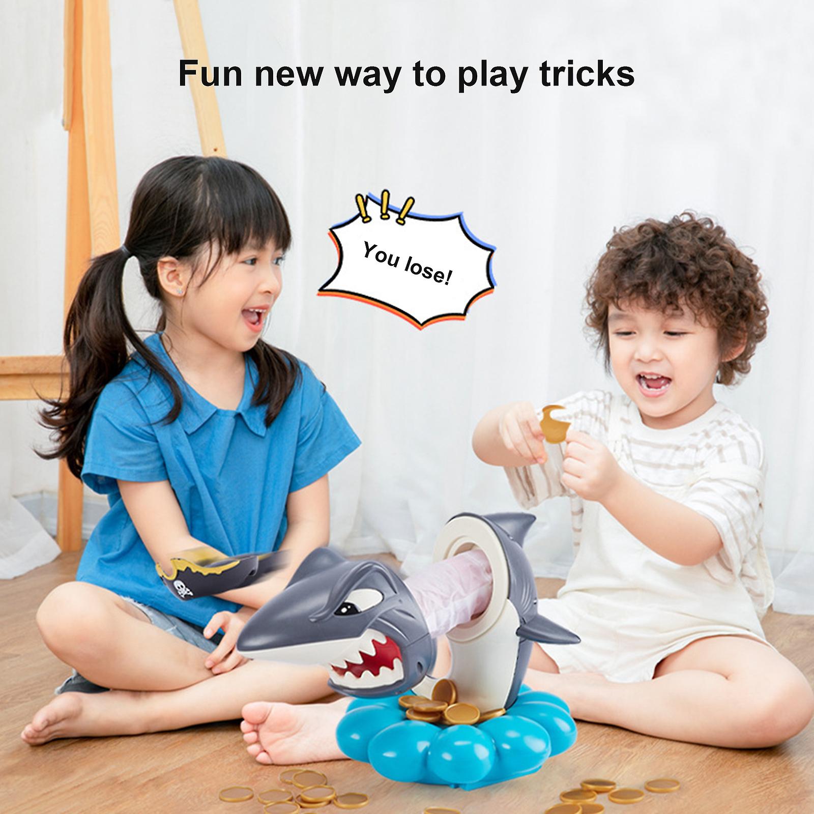 2024 NEW Electric Game Shark Toy, Pop up Pirate Shark Horror ...