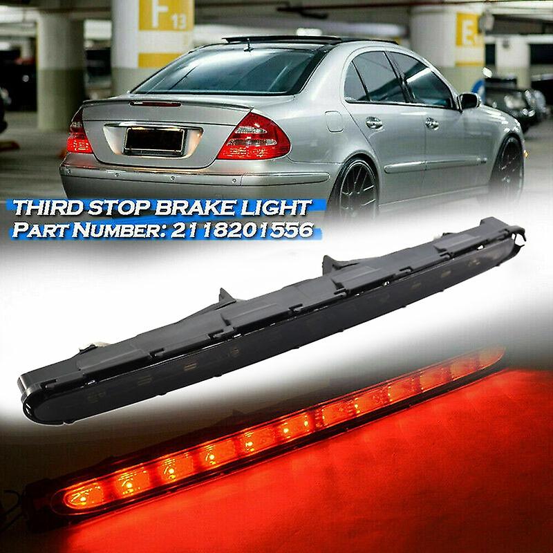 12 LED Rear Bumper Third 3Rd Brake Stop Light Smoked Lamp for W211 E ...