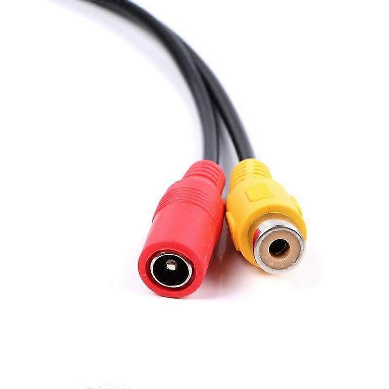 1pc Car Reverse Backup Camera 4-pin Male To Female Connector Rca Cvbs ...