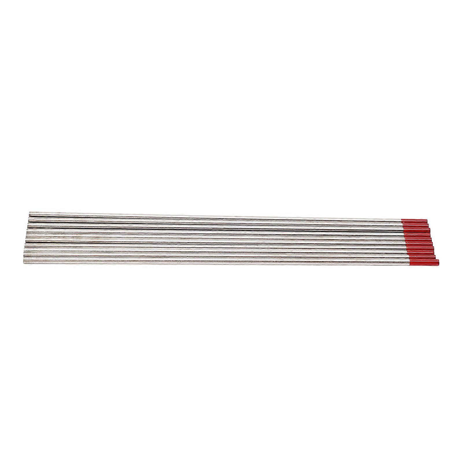 10PCS Tungsten Electrodes Red Tip TIG Welding Electrode Replacement ...