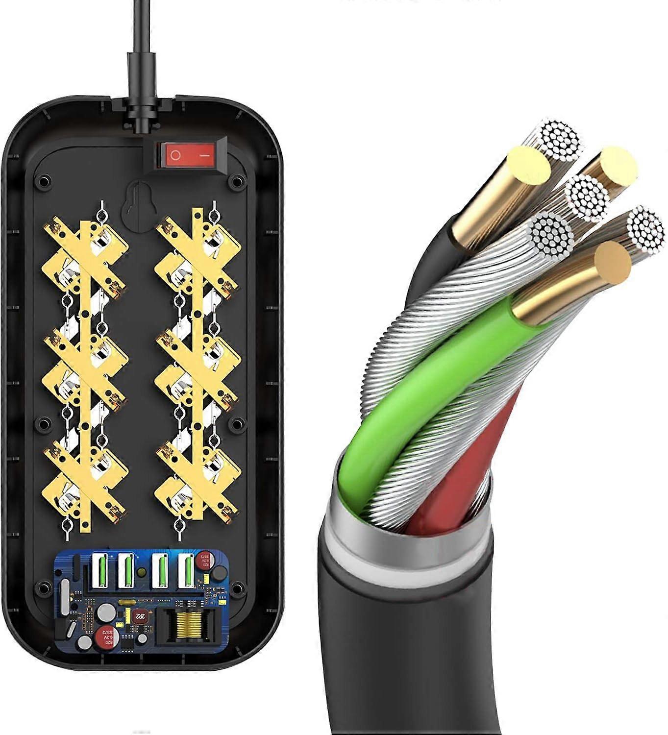 Multi-socket Electric Shoe, DomoWin Multi-socket Shoe with 4 USB and 6 ...