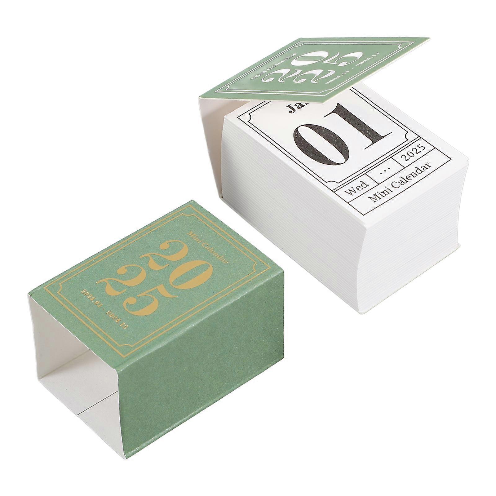 1pcs 2025 Home Desk Calendar Tearable Office Desk Calendar Vintage Time ...