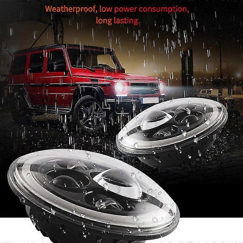 5.75" Halo Angle Projector Round LED Headlight | Fruugo UK