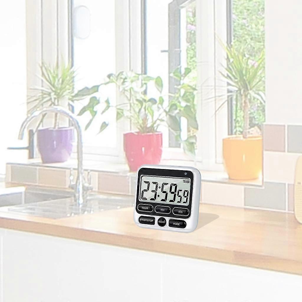 Large Screen Digital Kitchen Timer Countdown Loud Time Management Alarm ...