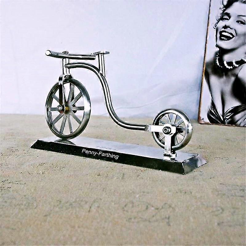 Vintage Bicycle Model Stainless Steel Movable Bike Model Diecast Old ...