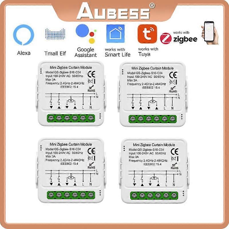 Tuya Mini WiFi Zigbee Curtain Switch For Roller Shutter Electric Motor Smartlife Control ...