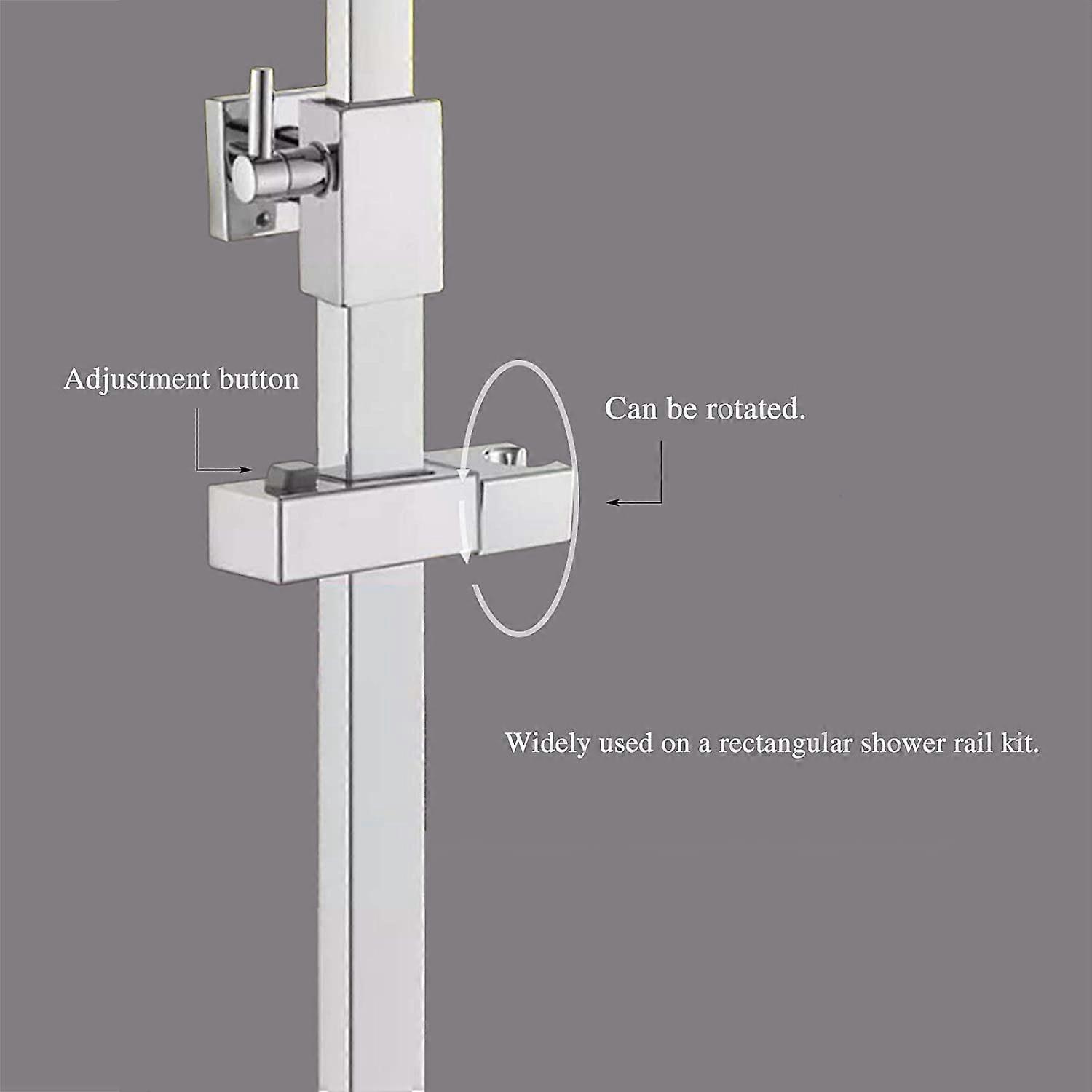 Sliding Shower Head Holder for Rail-18 x 30mm-Rectangular | Fruugo UK