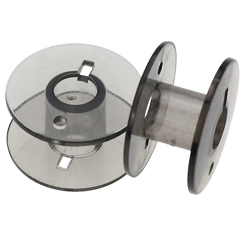 10 Pcs empty bobbins sewing machine spools colorful plastic case ...