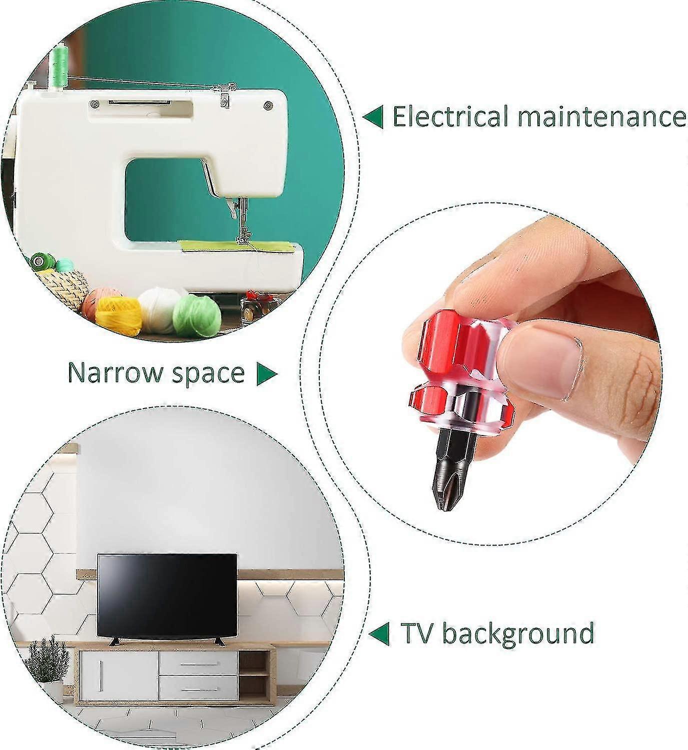 14pcs Sewing Machine Mini Short Screwdriver Tool Kit Mini Stubby ...