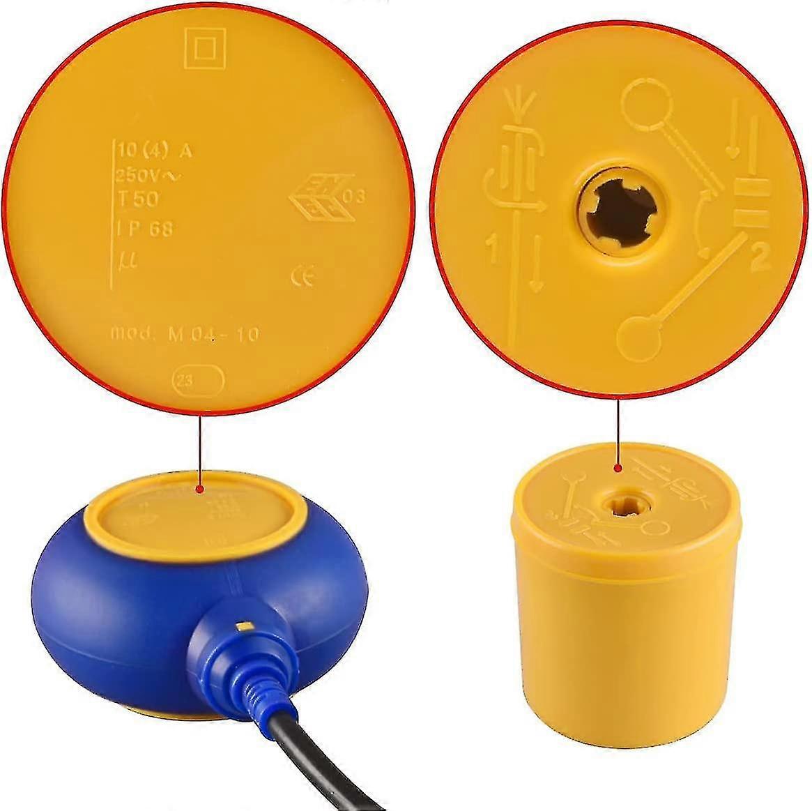 Round Float Switch With 4m Cable, Water Level Controller For Water Tank ...