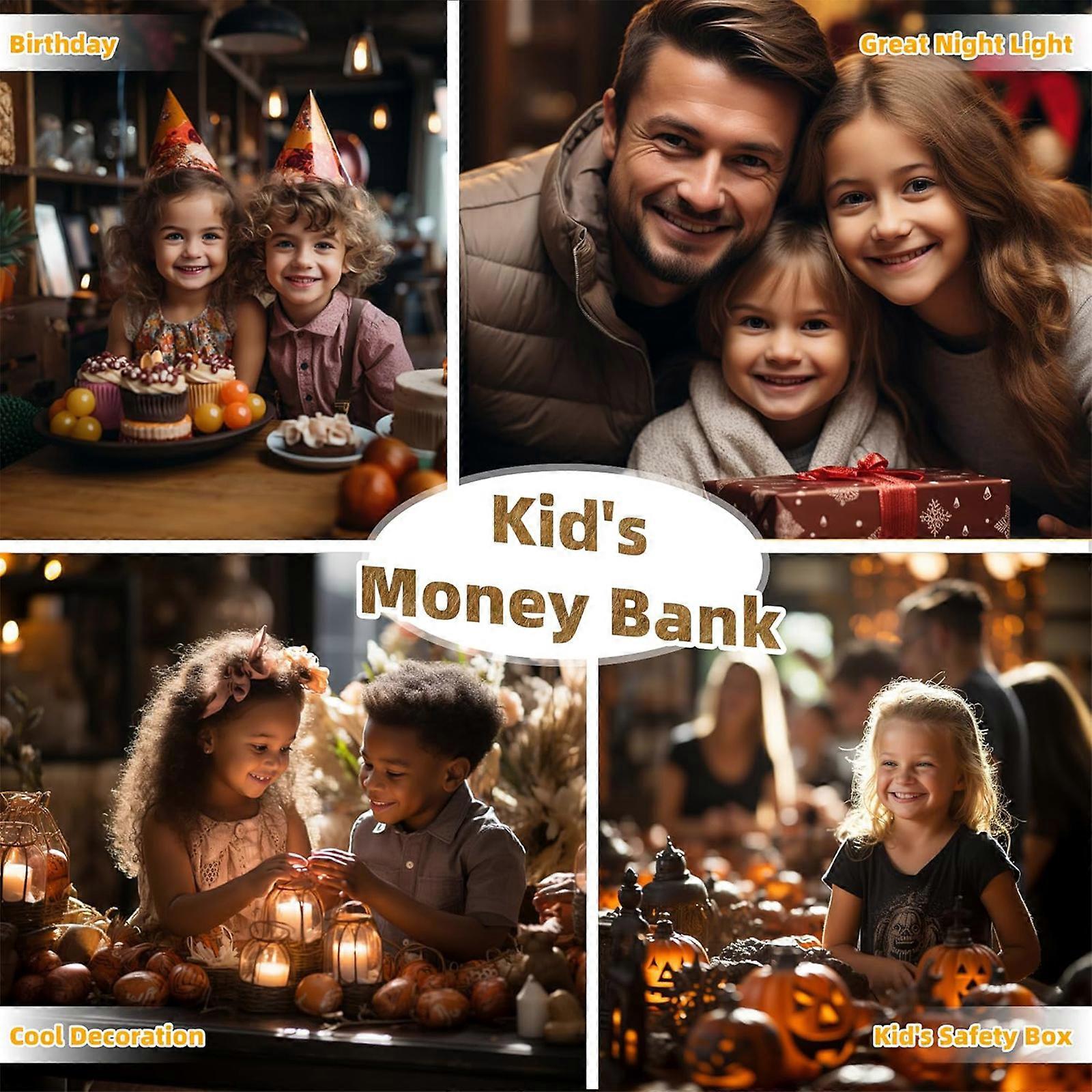 Piggy Bank for Kids, Dinosaur Egg ATM Money Saving Box Password ...